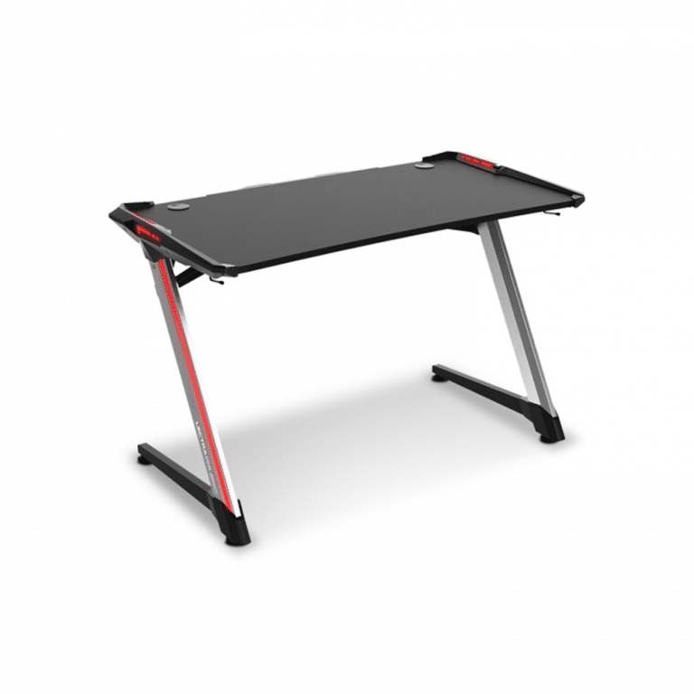 Alpha Gamer Lectra RGB Gaming Desk With RGB Lighting - AX STORE