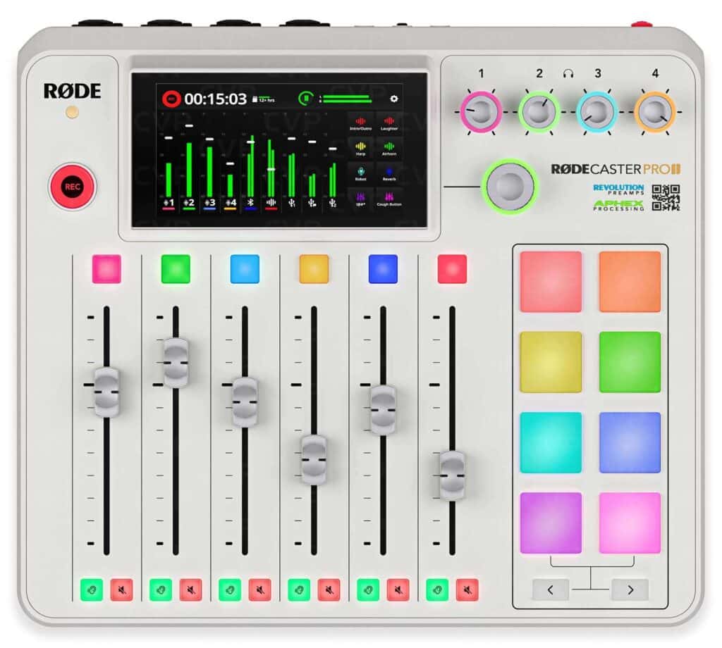 RODE RODECaster Pro II Audio Production Studio – White - AX STORE