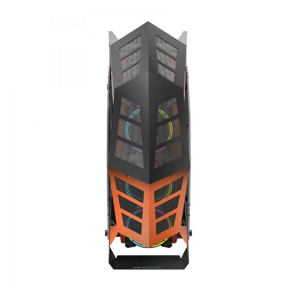 Aigo DarkFlash Knight K1 - Shiny Armour Tempered Glass Gaming Case - AX ...