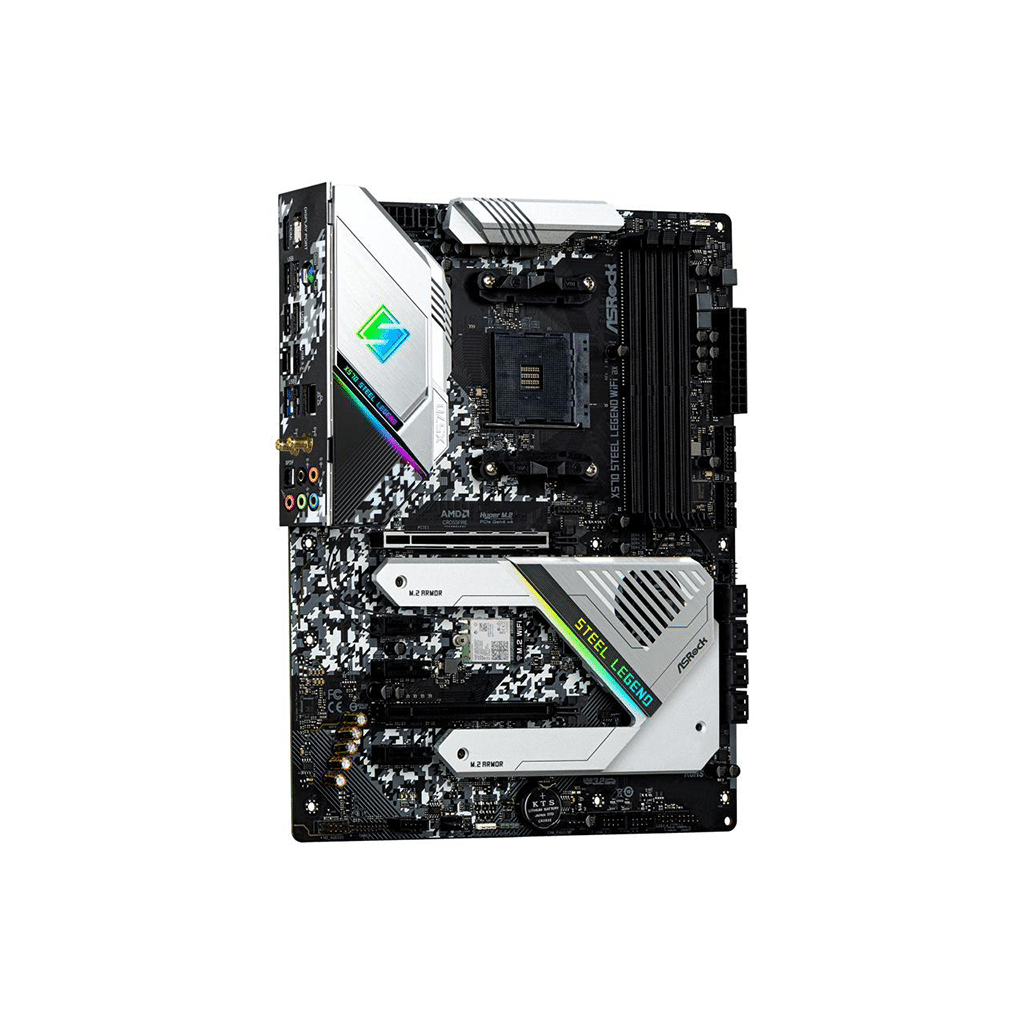 ASRock X570 Steel Legend WiFi AX AMD X570 SATA 6Gb/s ATX Motherboard ...