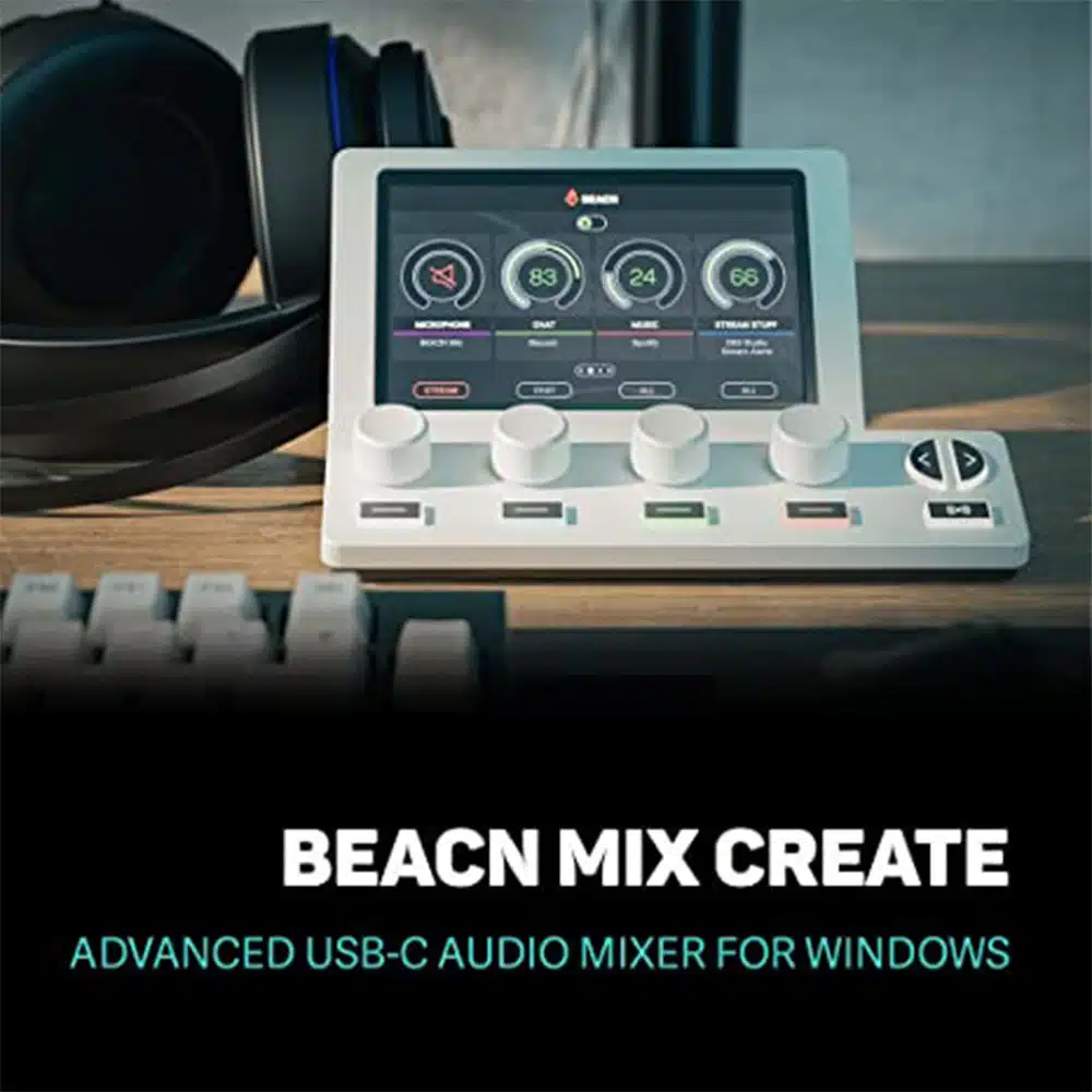 BEACN Mix Create Audio Interface | USB C Audio Mixer for Content ...