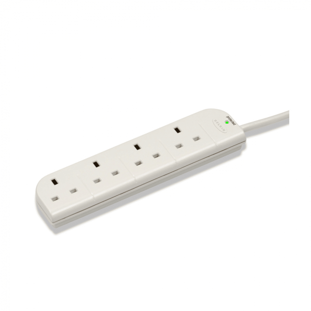 Belkin SurgeStrip™ Surge Protector Extension 4-Socket 1M White - AX STORE