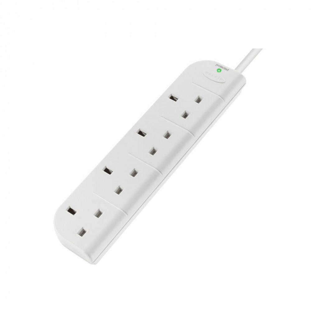 Belkin SurgeStrip™ Surge Protector Extension 4-Socket 1M White - AX STORE