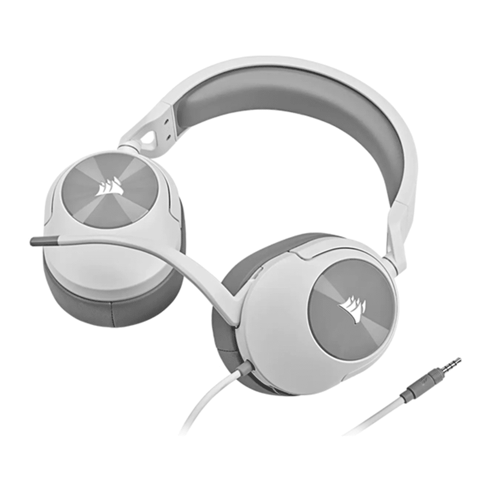 Corsair HS55 STEREO Wired Gaming Headset - White - AX STORE