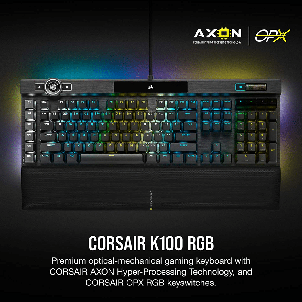 Corsair K100 RGB Optical-Mechanical Gaming Keyboard - AX STORE