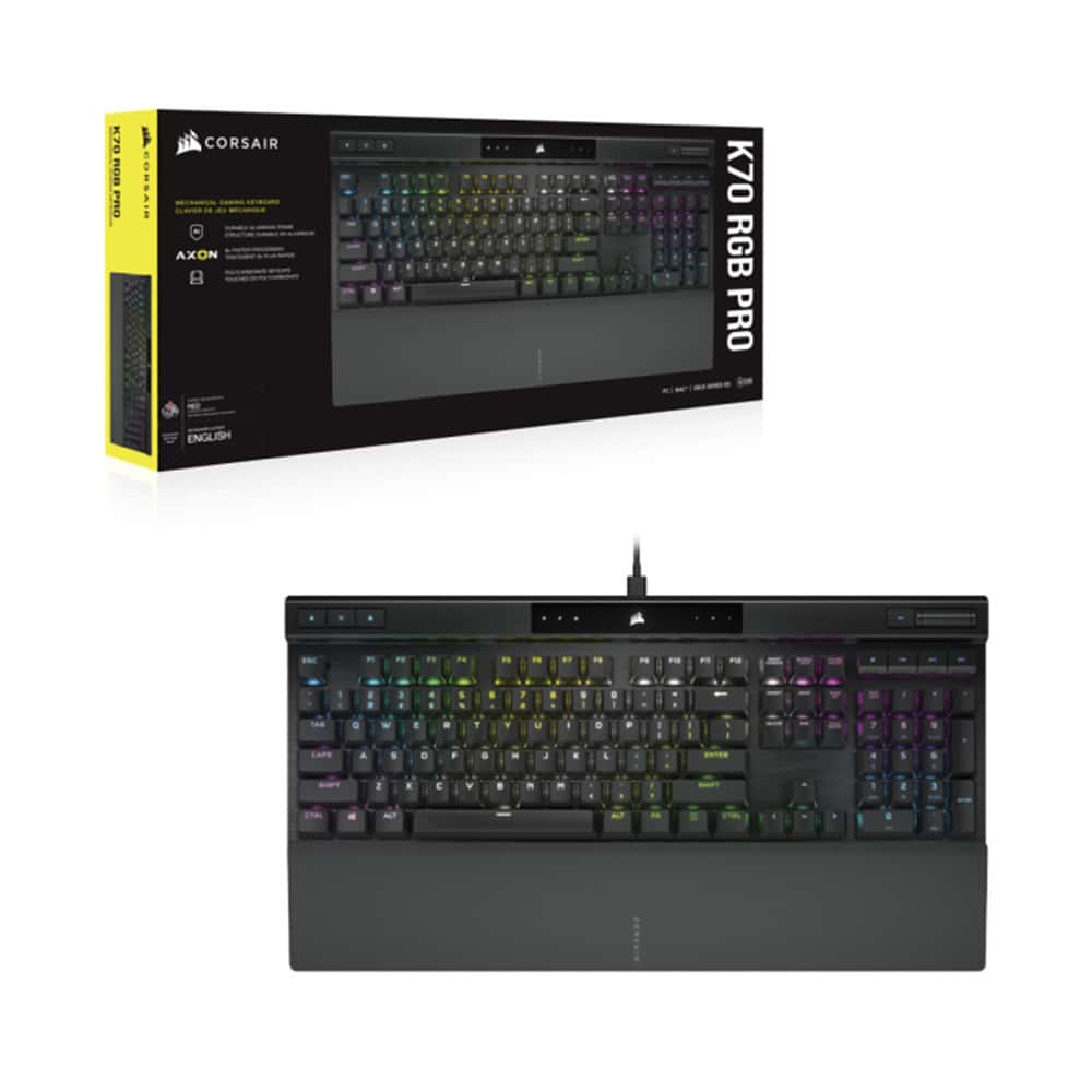 Corsair K70 RGB Pro Mechanical Wired Gaming Keyboard Cherry MX Red Switch - AX STORE