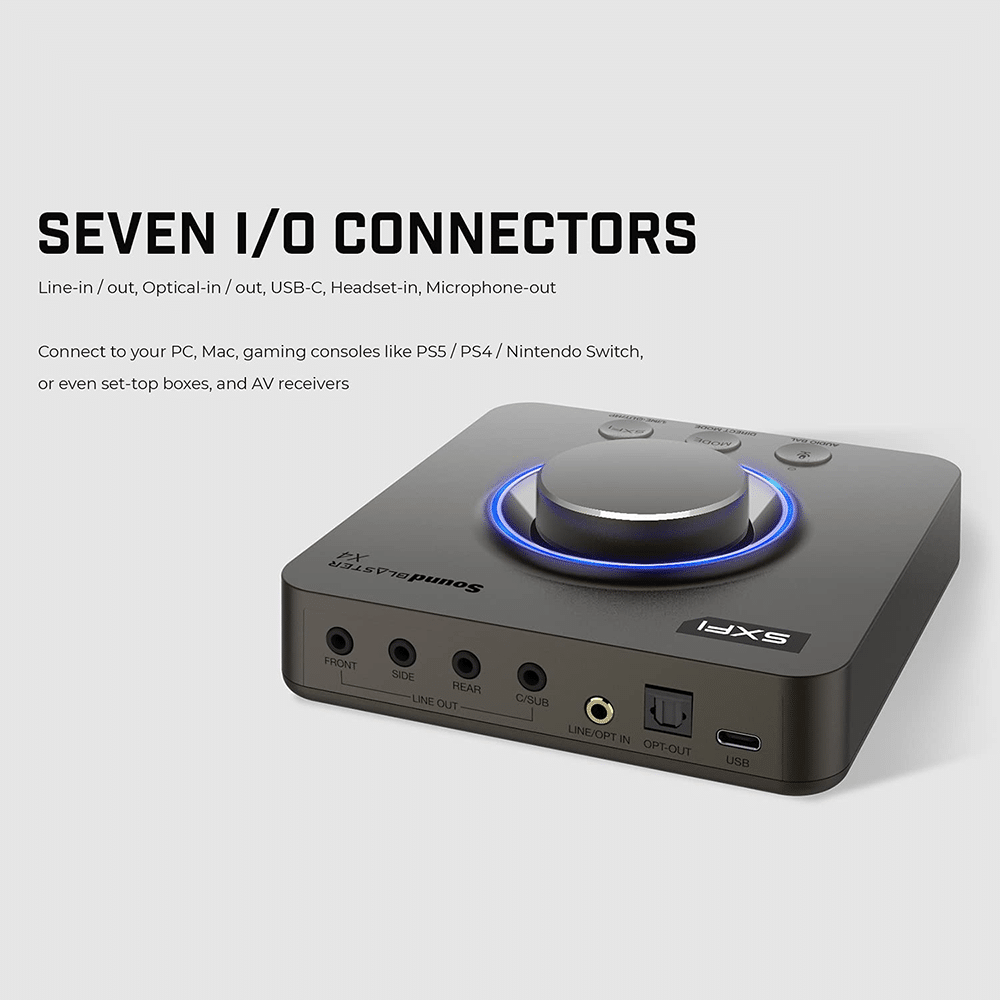 Creative Sound Blaster X4 External USB DAC and Amp Sound Card - AX STORE