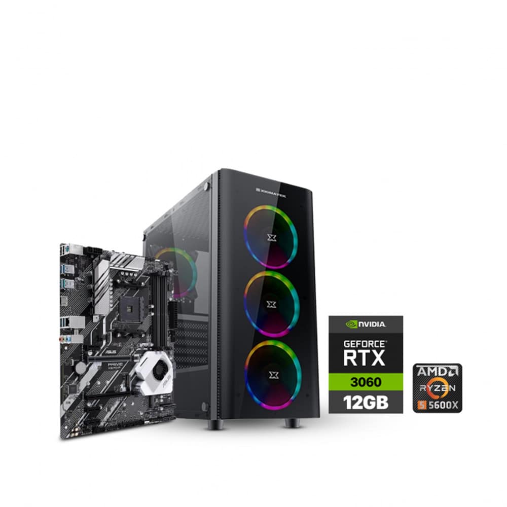 Customised PC RYZEN 5-5600X Processor - 3060 RTX 12GB - AX STORE