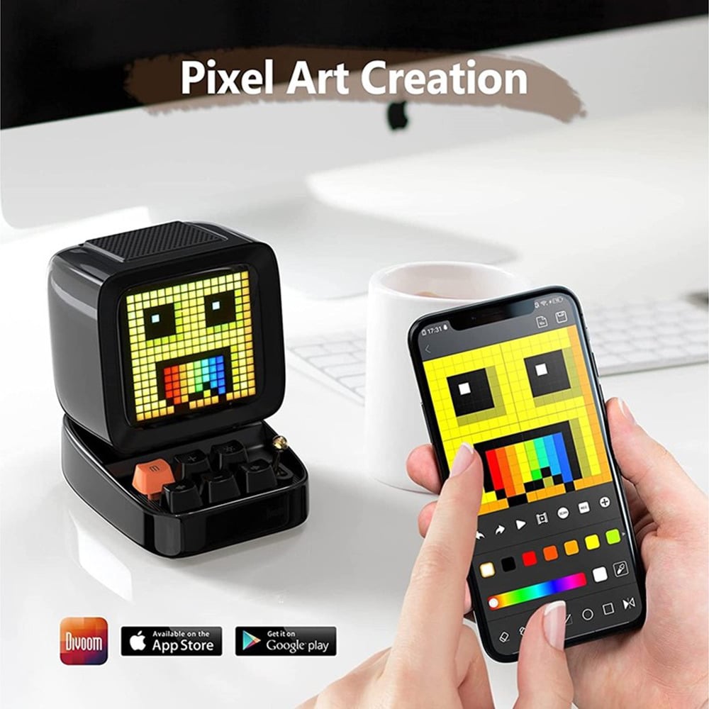 Divoom Ditoo Pro Retro Pixel Art Bluetooth Speaker - AX STORE
