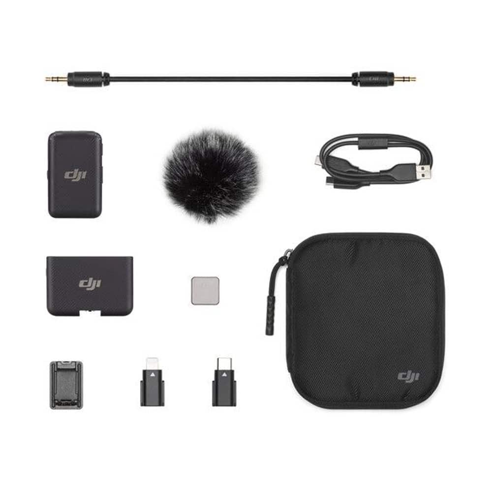 DJI MIC COMPACT DIGITAL WIRELESS MICROPHONE SYSTE/RECORDER FOR CAMERA ...