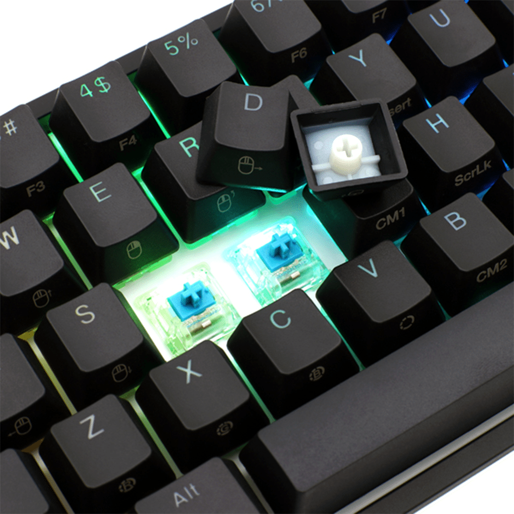 Ducky One 2 Mini v2 RGB Mechanical Keyboard Blue Switch - AX STORE