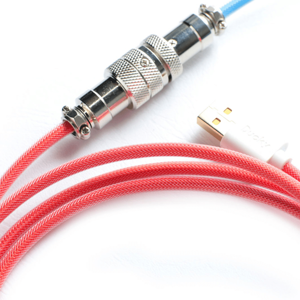 Ducky Premicord USB Type-A to Type-C 1.8m Spiral Cable - AX STORE