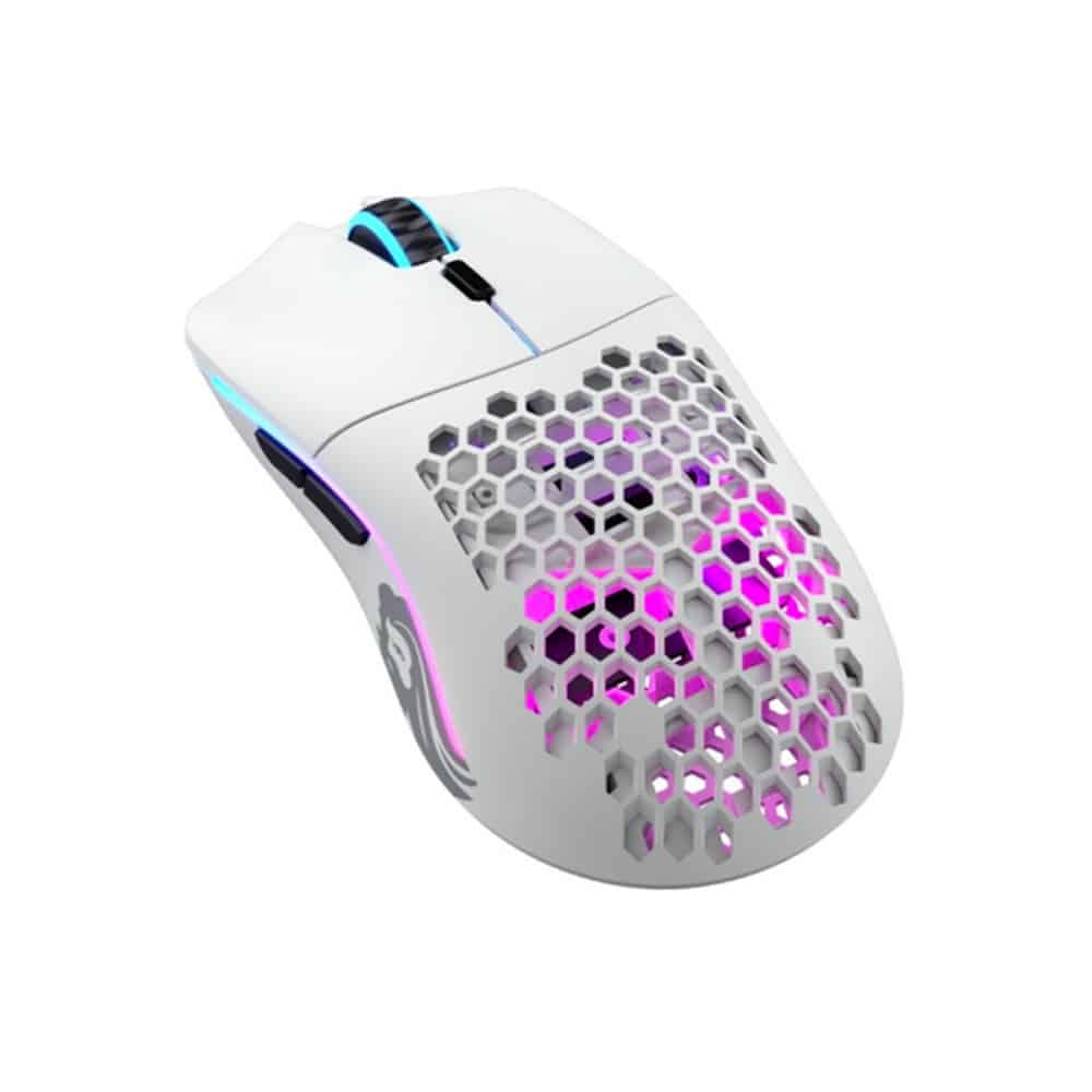 Glorious Model O Minus Wireless Gaming Mouse (65g) - Matte White - AX STORE