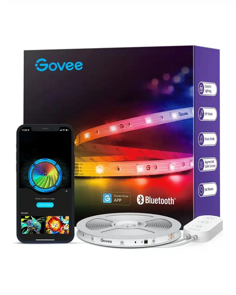 Govee RGBIC Basic Wi-Fi + Bluetooth LED Strip Lights (10 Meter ...