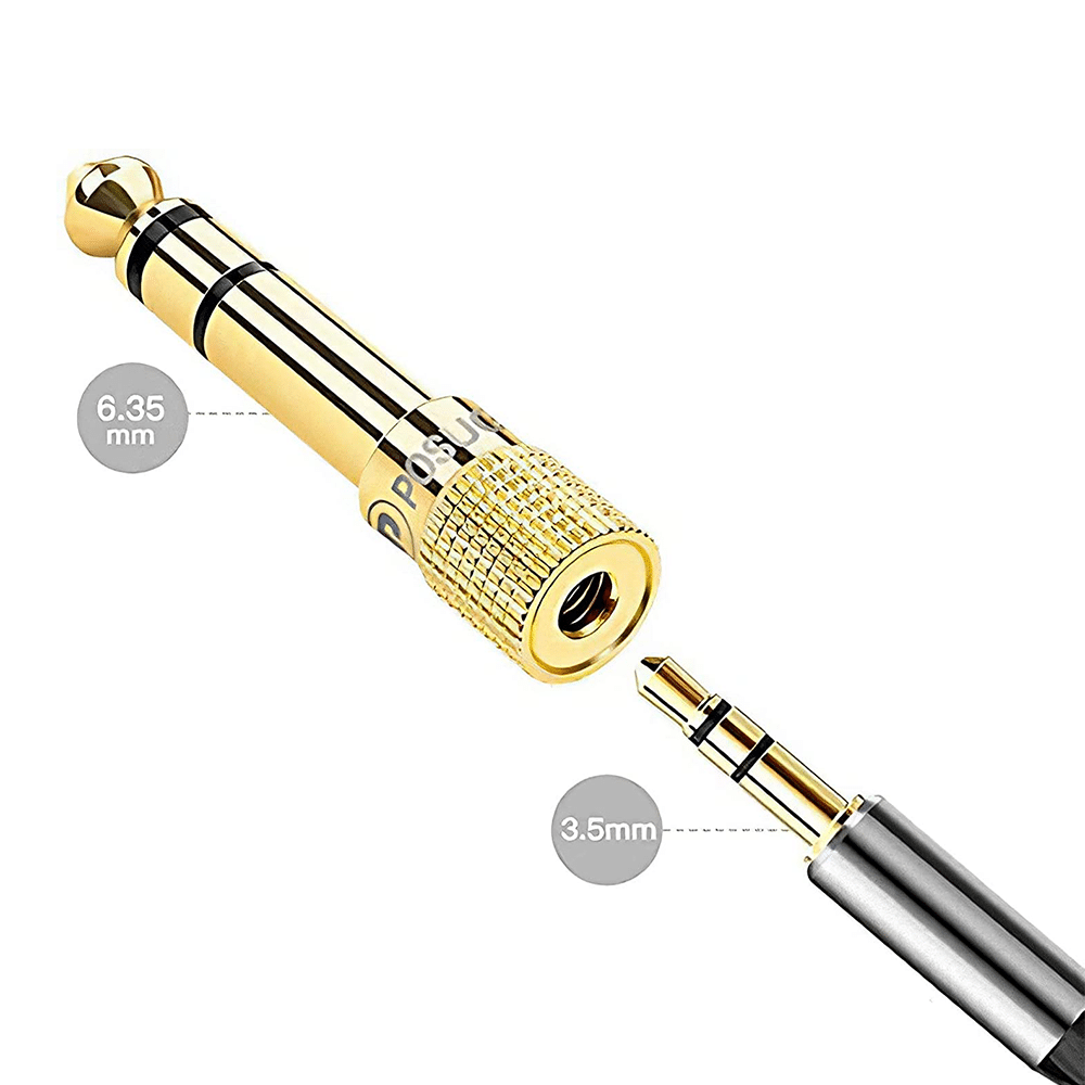 Headphone Jack Adapter 6.35mm (1/4 inch) to 3.5mm - AX STORE