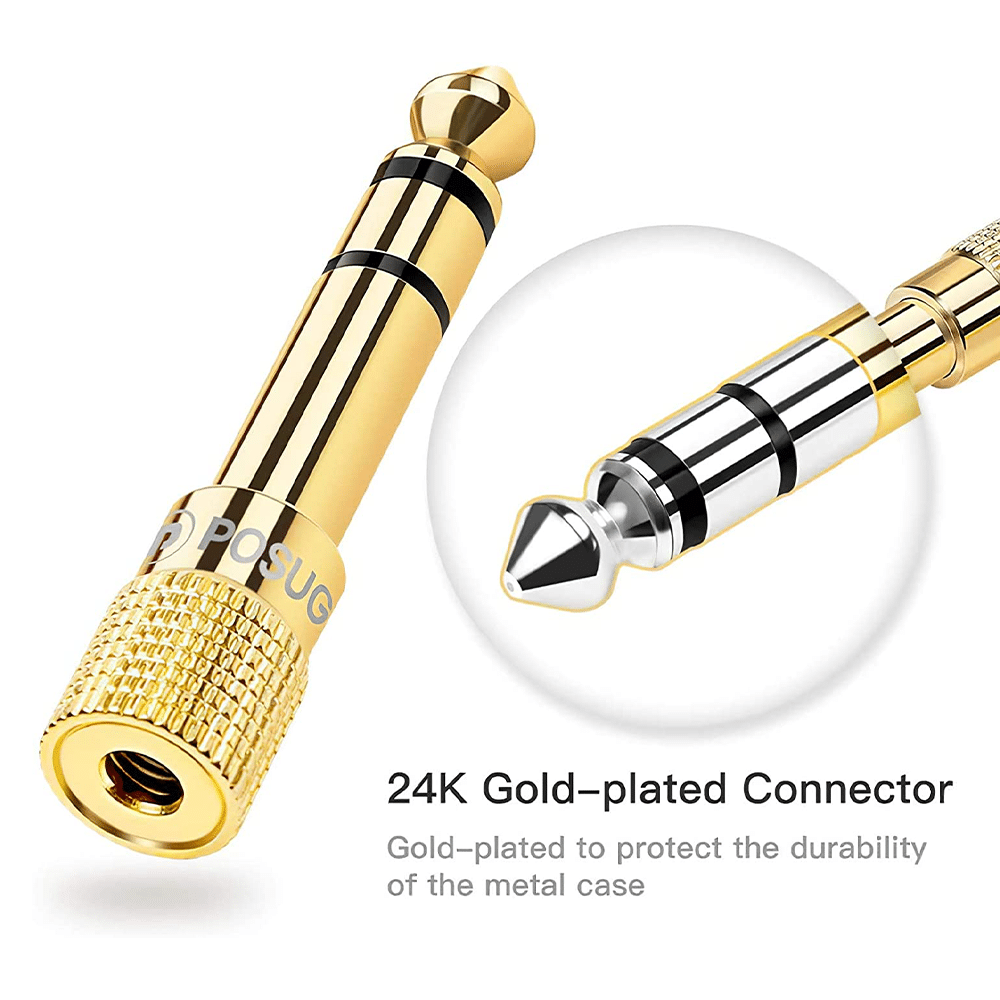 Headphone Jack Adapter 6.35mm (1/4 inch) to 3.5mm - AX STORE