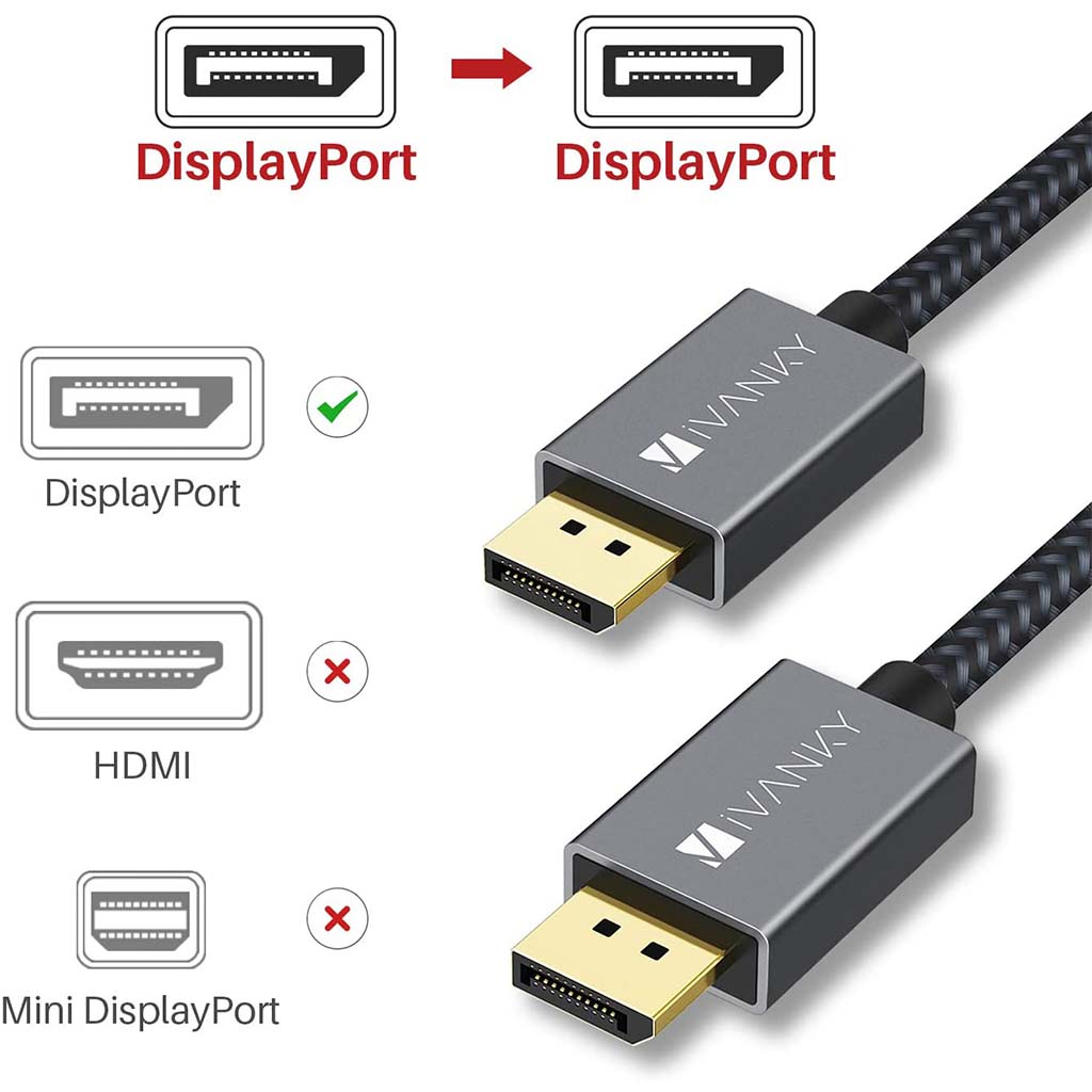 iVANKY 4K DisplayPort Cable , 4K - 2K - AX STORE