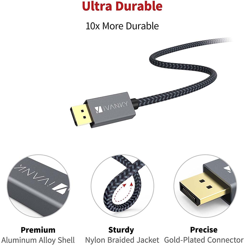 iVANKY 4K DisplayPort Cable , 4K - 2K - AX STORE