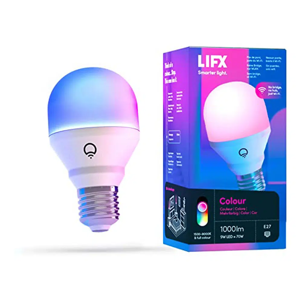 LIFX Color A60 1000 Lumen’s Billions of Colors and Whites, Wi-Fi Smart ...