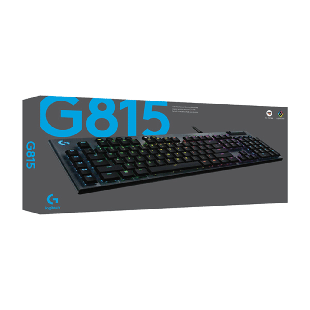 Logitech G815 Lightsync RGB Low-Profile GL Tactile Mechanical Gaming ...