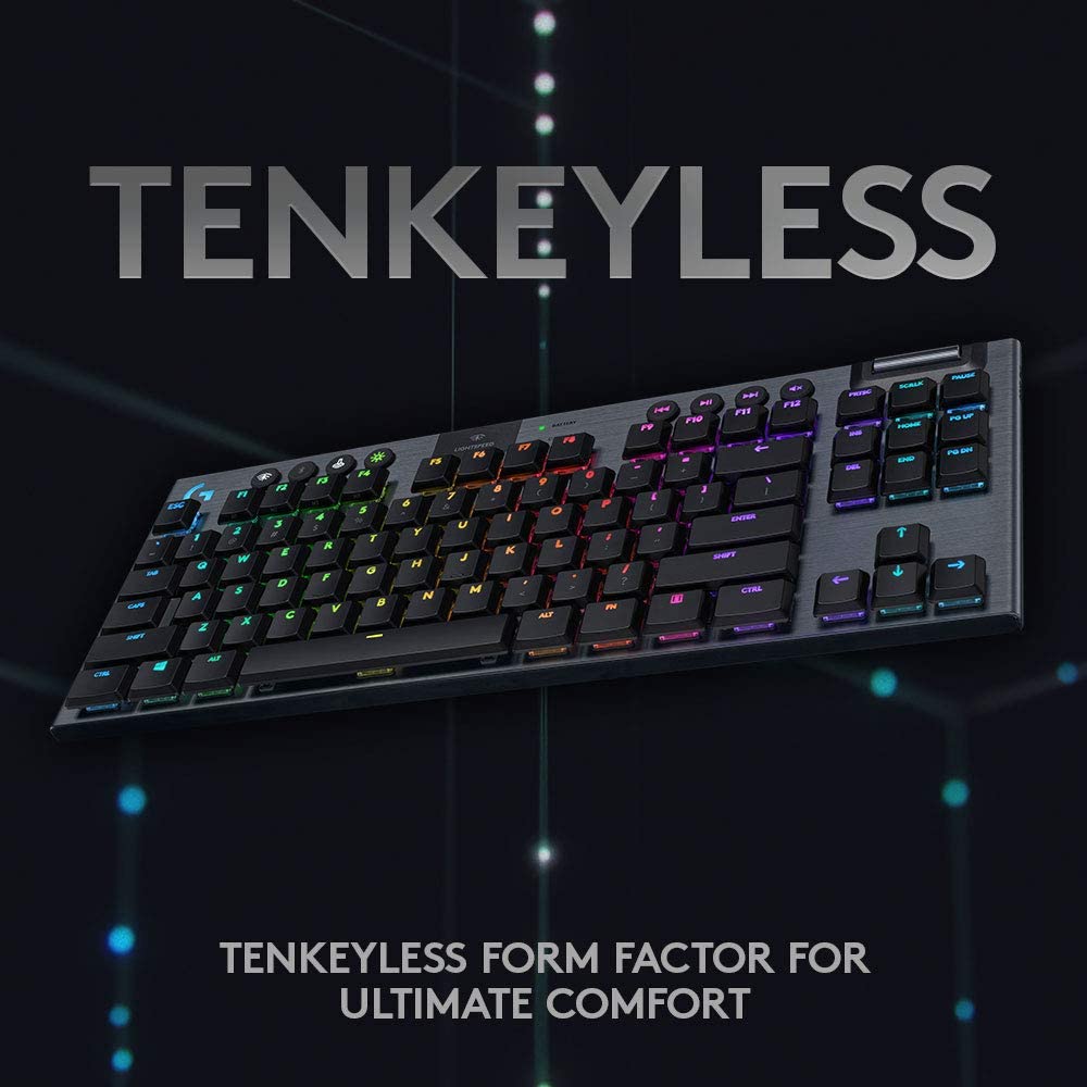 Logitech G915 TKL Lightspeed Wireless RGB Mechanical Gaming Keyboard ...