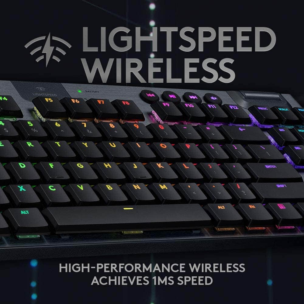 Logitech G915 TKL Lightspeed Wireless RGB Mechanical Gaming Keyboard ...