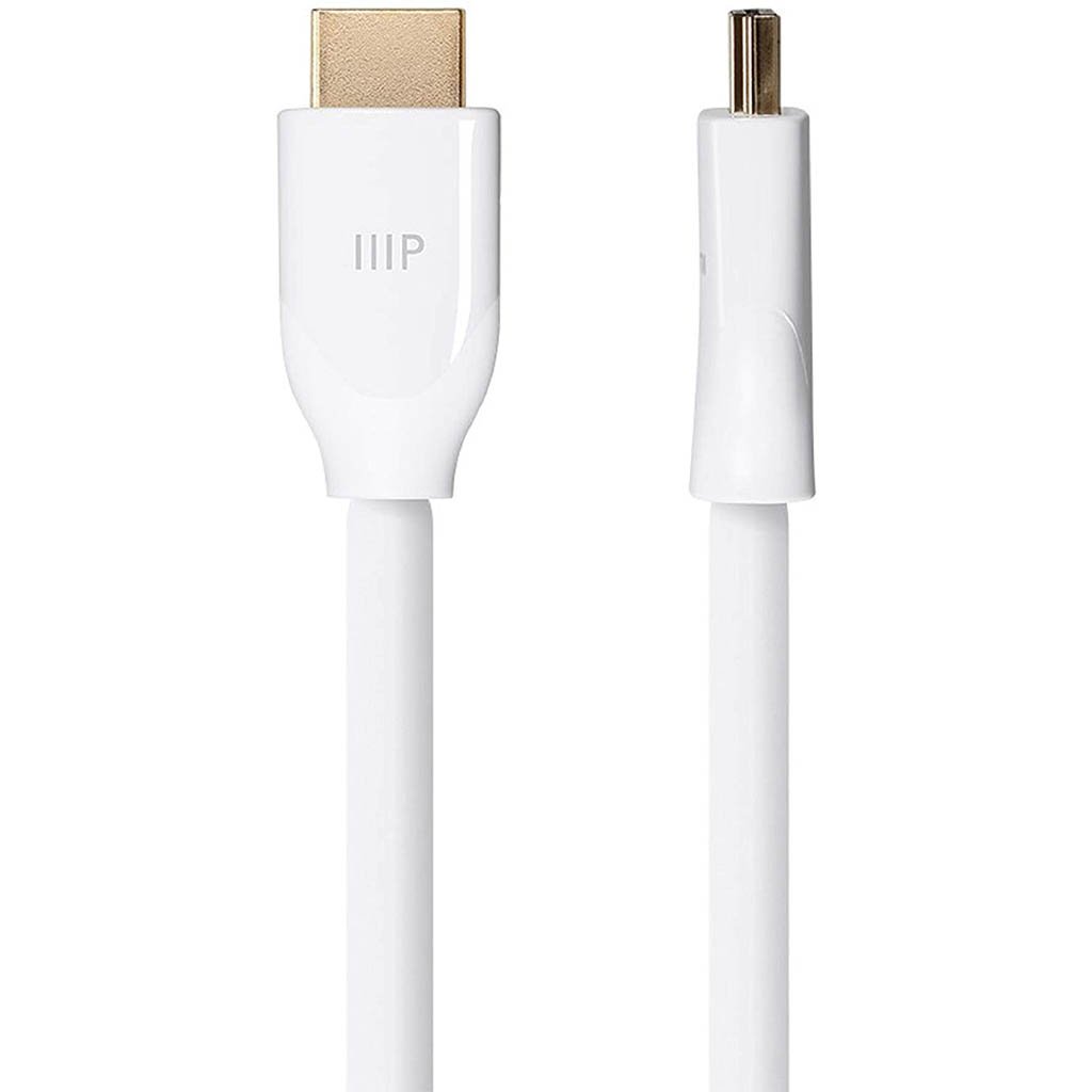 Monoprice 4K Certified Premium High Speed HDMI Cable 3M - White - AX STORE