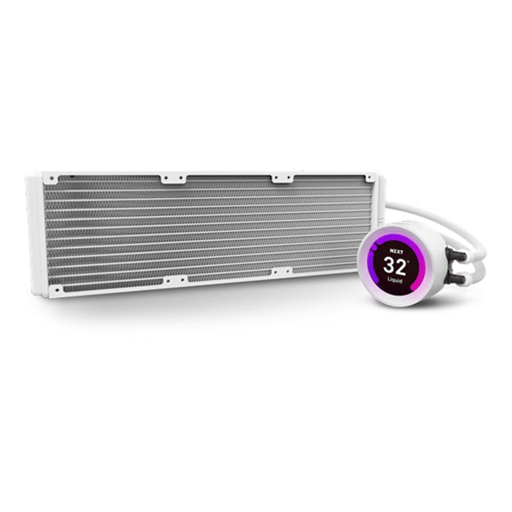 NZXT Kraken Z73 RGB 360mm Liquid Cooler with LCD Display - White - AX STORE