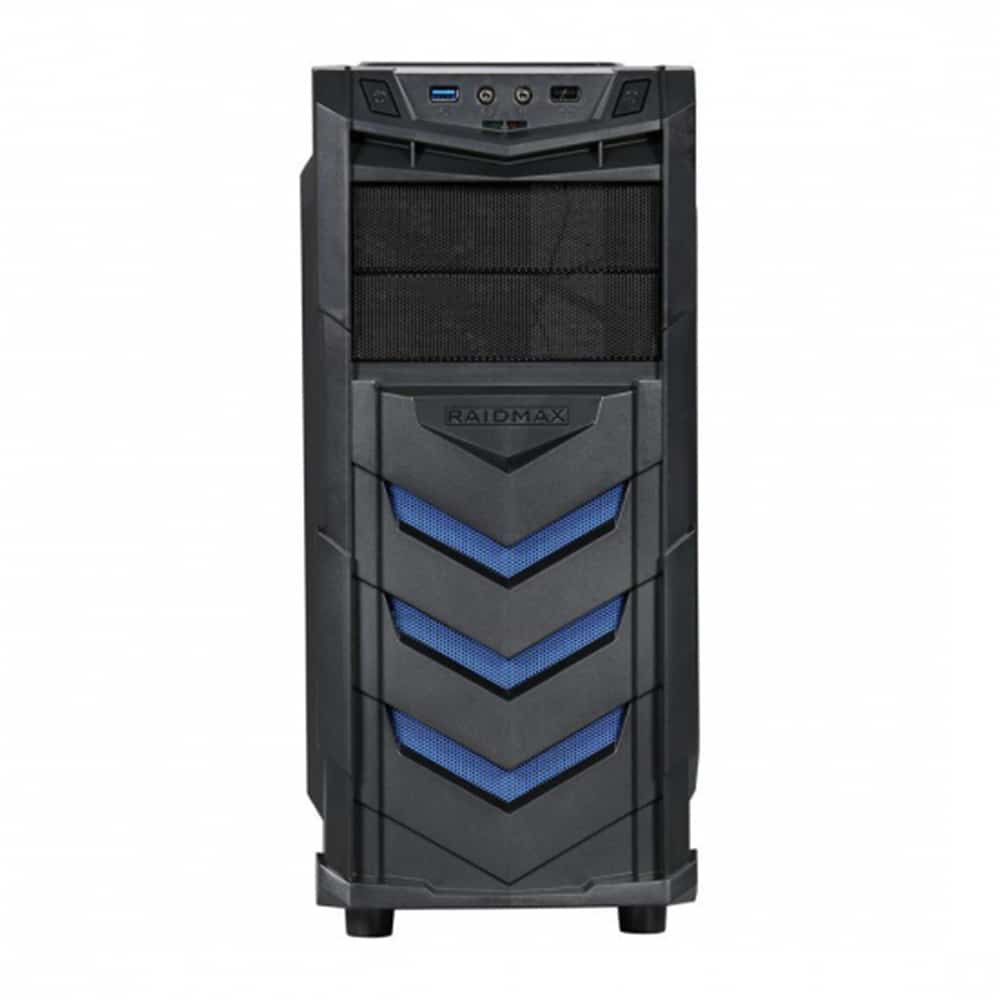 RaidMax Vortex V4 ATX Mid Tower Steel Plastic Gaming Case - Black - AX STORE