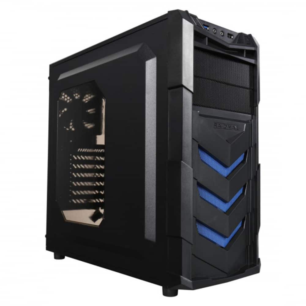 RaidMax Vortex V4 ATX Mid Tower Steel Plastic Gaming Case - Black - AX ...