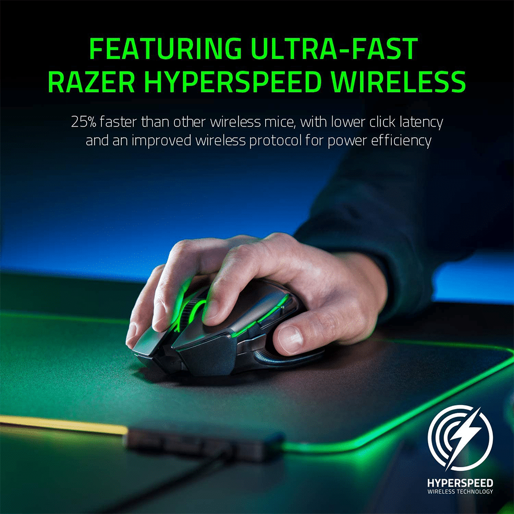 Razer Basilisk Ultimate Wireless/Wired 20,000 DPI Ergonomic Gaming ...