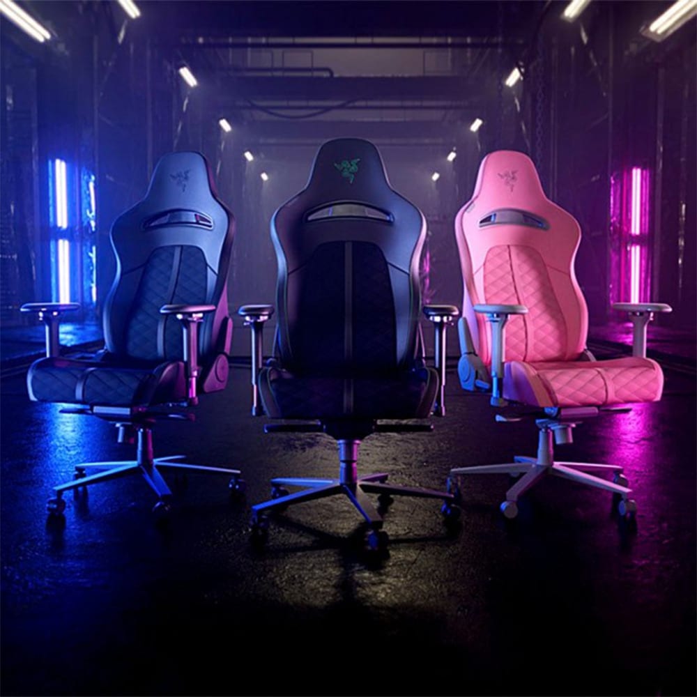 Razer Enki Gaming Chair, For All Day Comfort Built-in Lumbar Arch ...