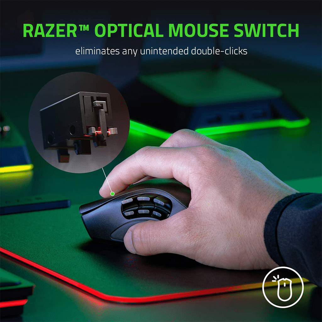 Razer Naga Pro Wireless Gaming Mouse - Chroma RGB - AX STORE