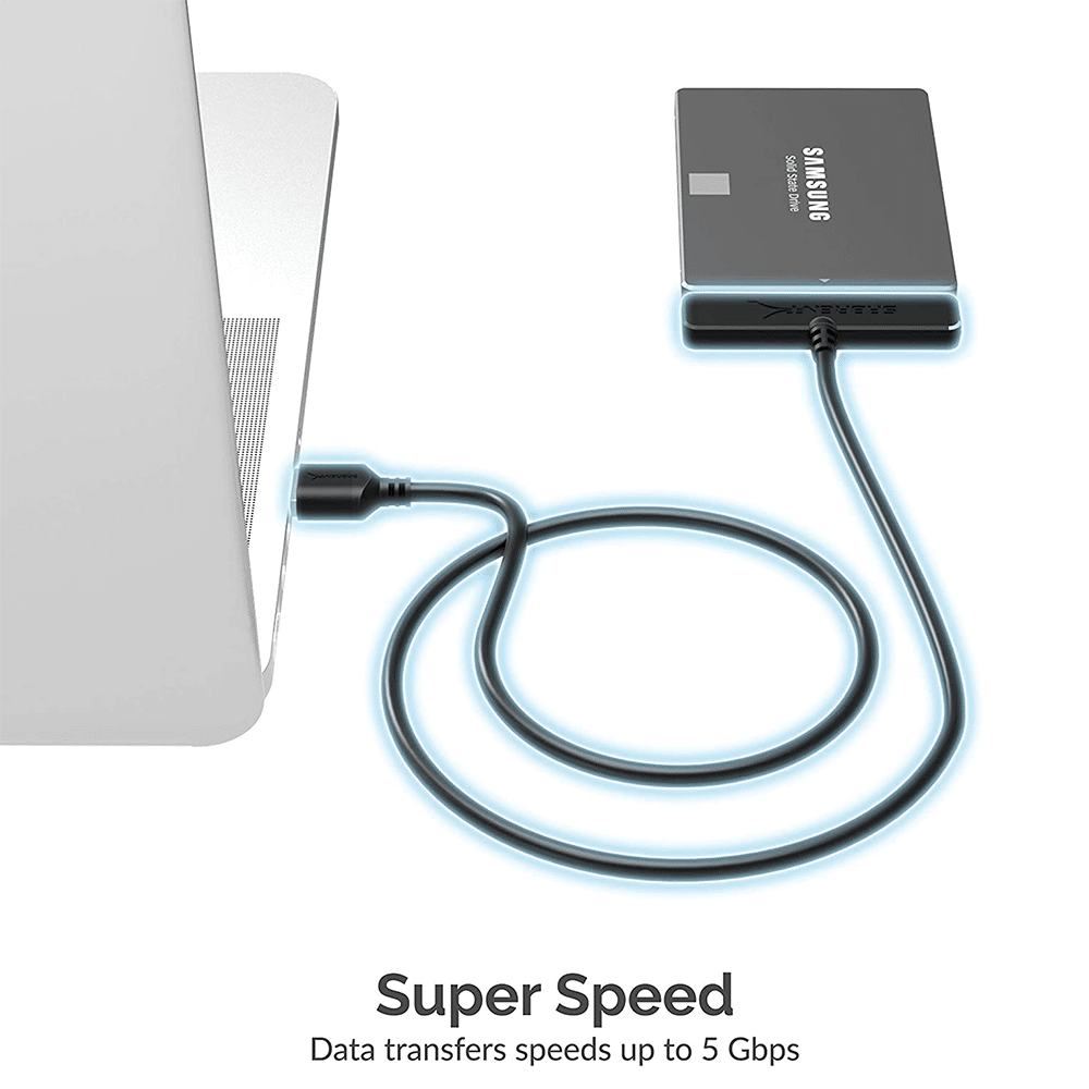 Sabrent USB 3.0 to SSD / 2.5-Inch SATA I/II/III Hard Drive Adapter - AX ...