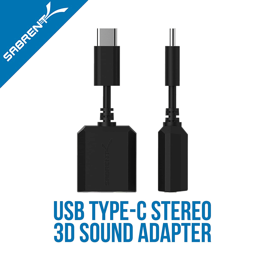 Sabrent USB Type-C External Stereo Sound Adapter - AX STORE