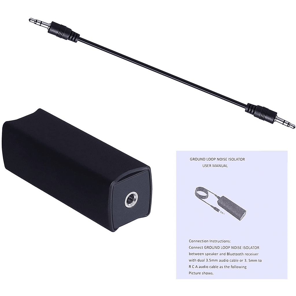 Seatecks Ground Loop Noise Isolator Filter with 3.5mm Jack Audio Cable ...