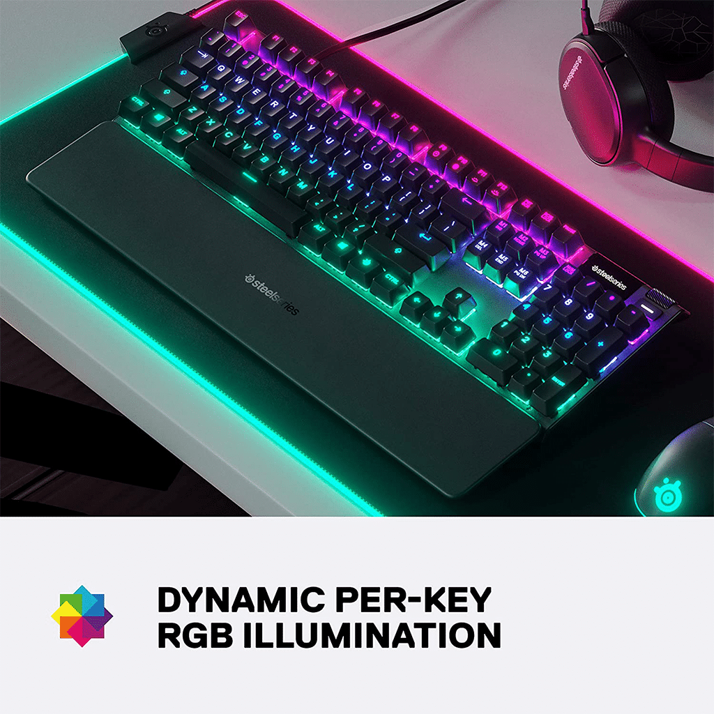 SteelSeries Apex 5 Hybrid Mechanical Gaming Keyboard RGB - AX STORE