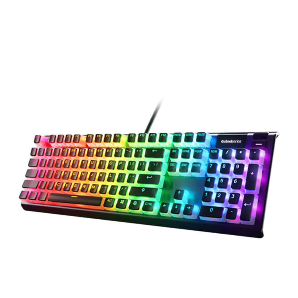 SteelSeries PrismCaps Universal Double Shot PBT Keycap - Black - AX STORE