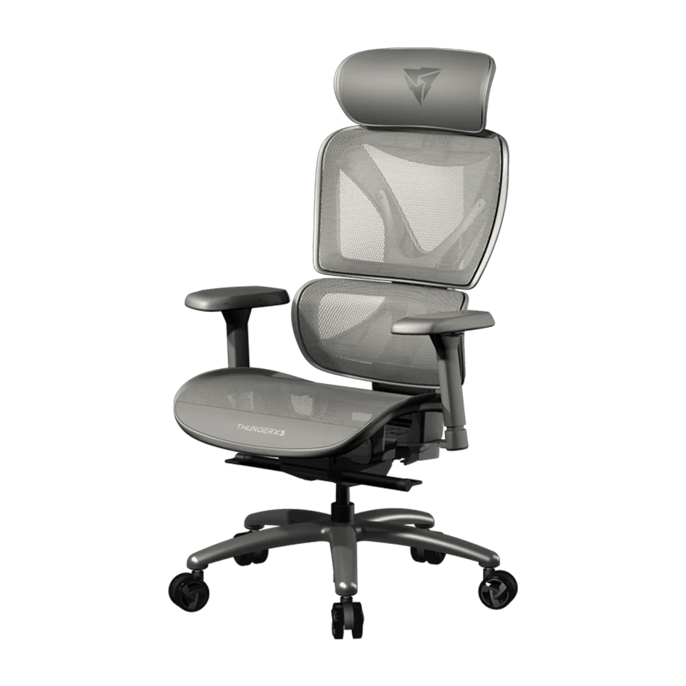THUNDERX3 XTC MESH GAMING CHAIR - GREY - AX STORE