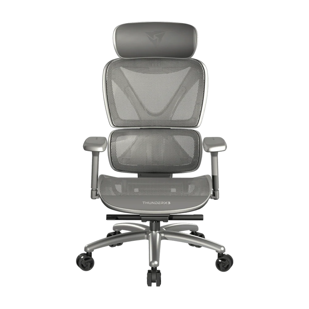 THUNDERX3 XTC MESH GAMING CHAIR - GREY - AX STORE