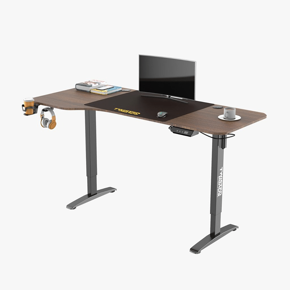 Twisted Minds T Shaped Electric-Height Adjustable Gaming Desk - AX STORE