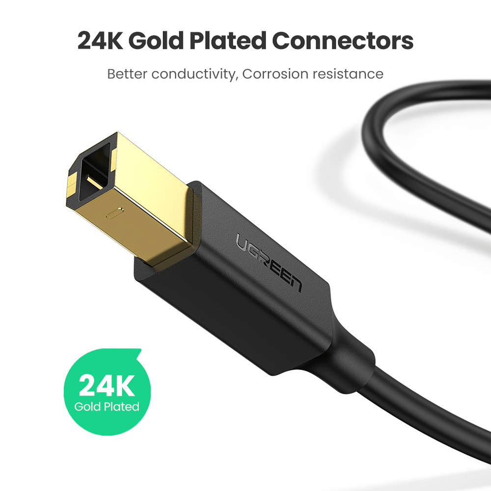 UGREEN Printer Cable USB 2.0 Type A Male to B Male Lead 1.5M - AX STORE