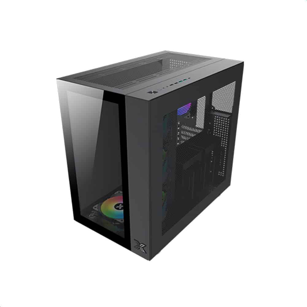 Xigmatek Aquarius Pro ATX Mid Tower Gaming Case - Black - AX STORE