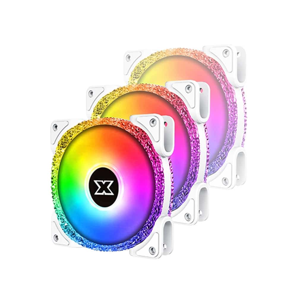 Xigmatek Galaxy III Royal Arctic 3 x Case fans Kit With ARGB MB Sync ...
